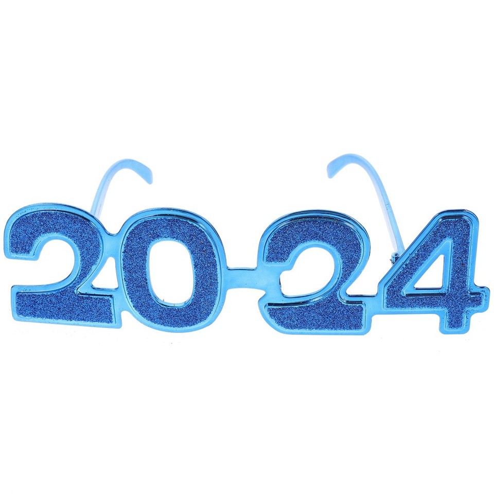 Decorative 2024 Glasses Frame Festival Eyeglasses Prop New Year's Eve ...