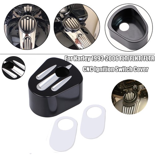 Black Billet Ignition Switch Cover For Harley Tour Street Road Electra ...