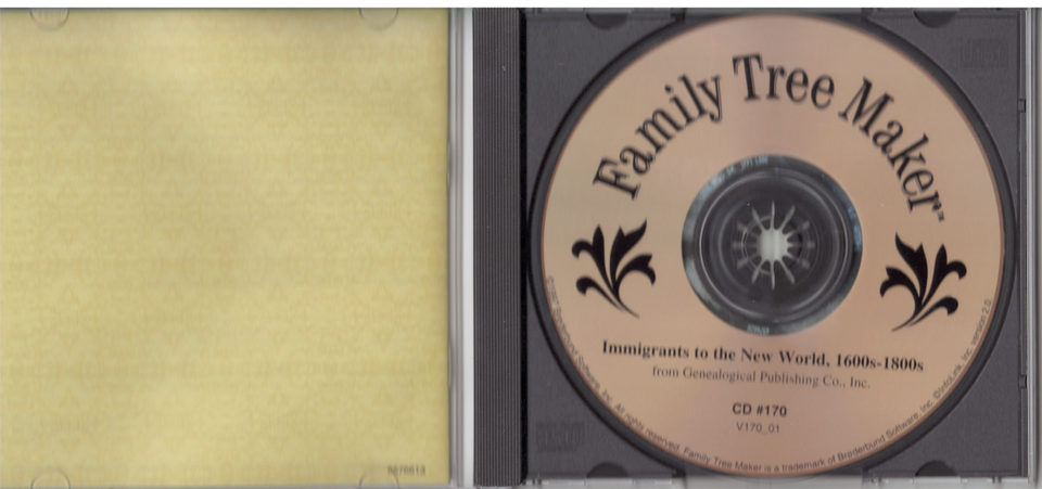 Family Tree Maker's - CD170 - Immigrants to the New World 1600s-1800s ...