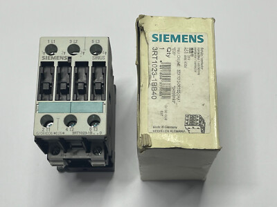 Siemens Sirius 3RT1023-1BB40 3 Pole Contactor 690V 9A 4kW 24VDC Coil | eBay