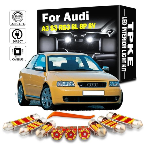 Canbus Car Bulbs LED Interior Map Dome Light Kit For Audi A3 S3 RS3 8L ...