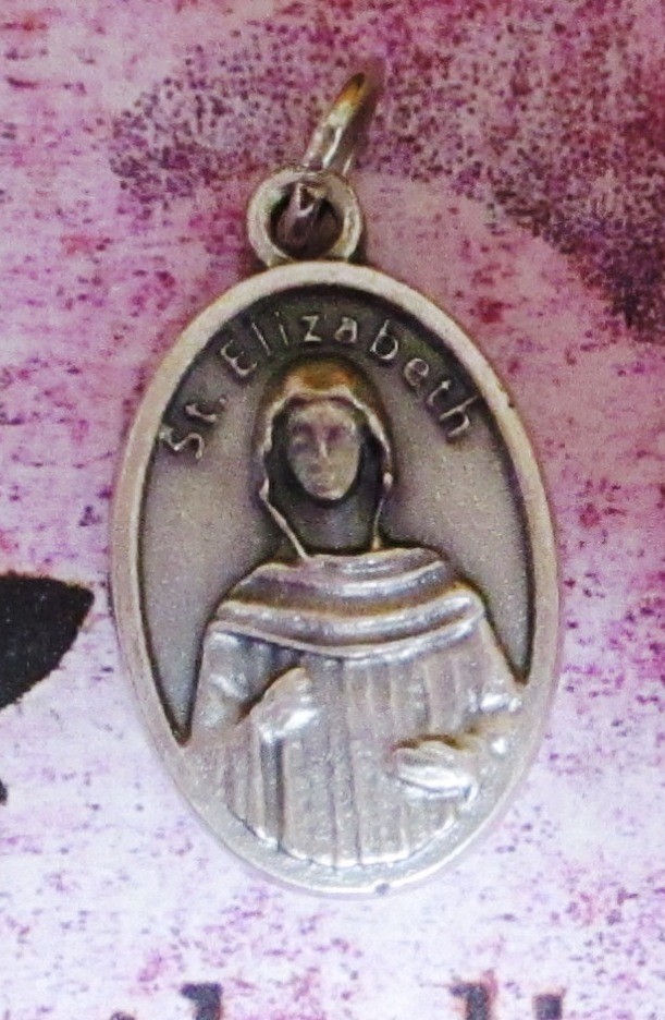 St. Saint Elizabeth (Mary's Cousin) - Silver Tone OX 1" Medal | eBay