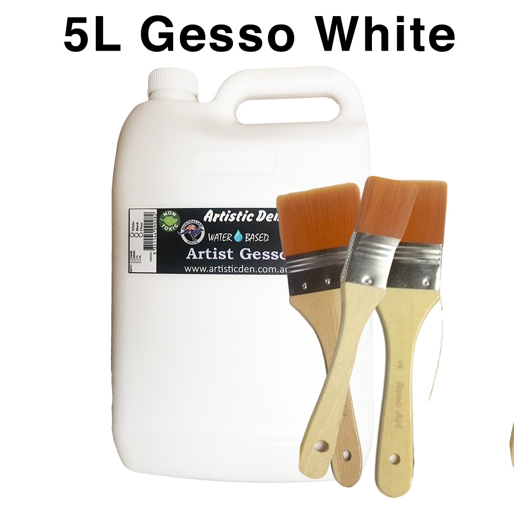 Artist White Gesso White Gesso Primer Canvas Gesso 250ml-5L Canvas ...