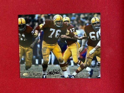 Walt Rock, "Autographed" (MM) 8 x 10 Photo (Scarce / Vintage) Redskins ...