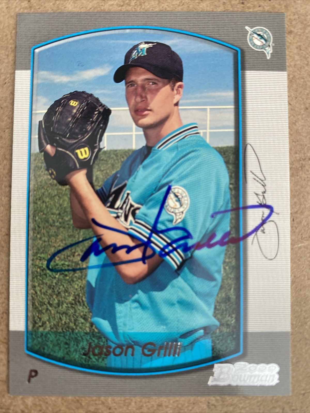 2000 Bowman #410 Jason Grilli AUTOGRAPHED Card - Florida Marlins | eBay