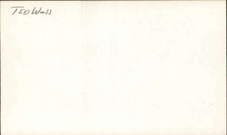 Ted Wass Director, Actor Soap Signed 3" x 5" Index Card | eBay