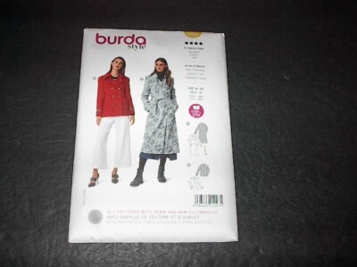 Burda Pattern 5984 Misses' Chic Caban Jacket / Trench Coat 8 ~ 18 Uncut ...
