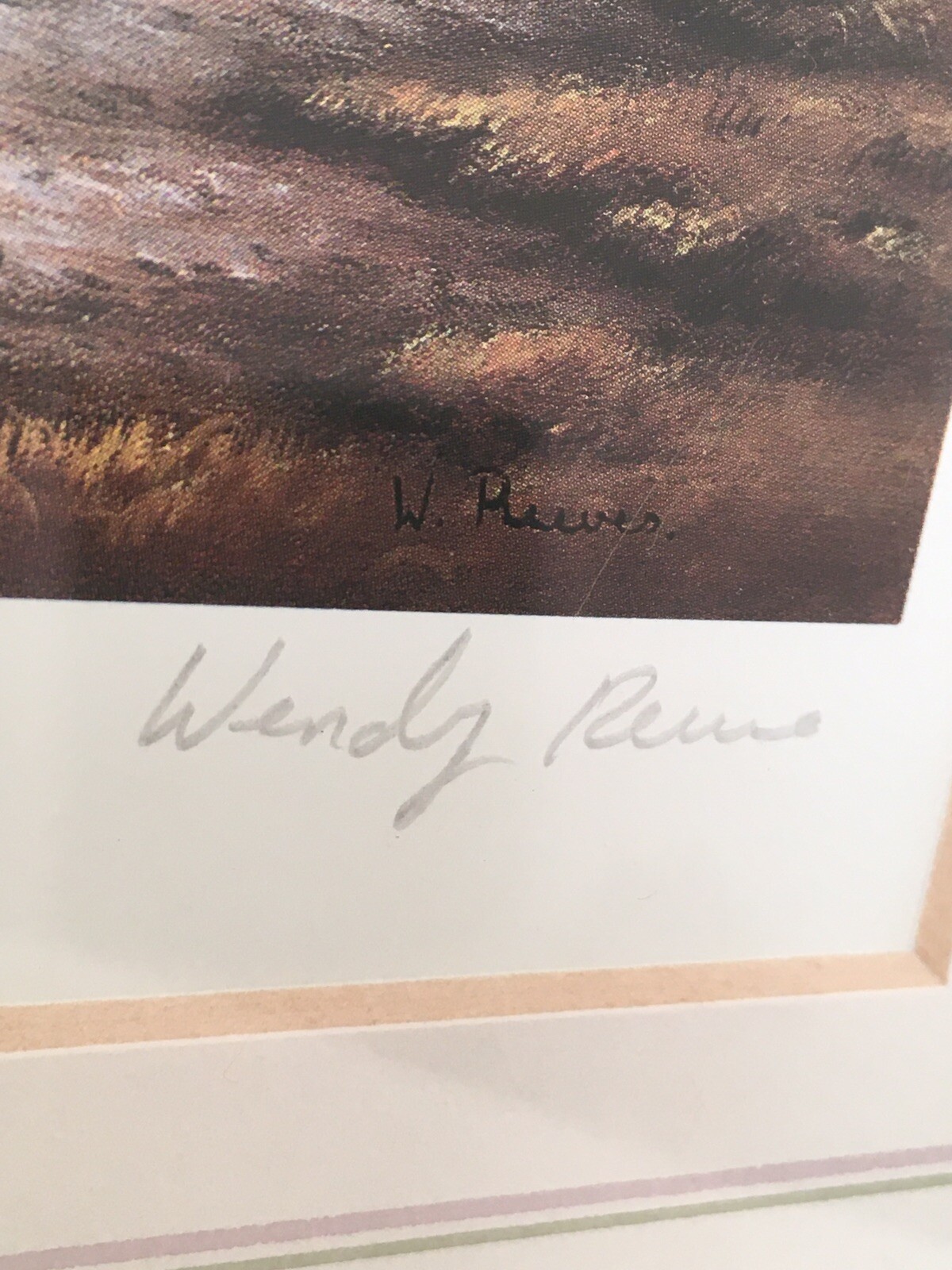 Limited Edition Print by Wendy Reeves Hand Signed & Numbered Mounted ...