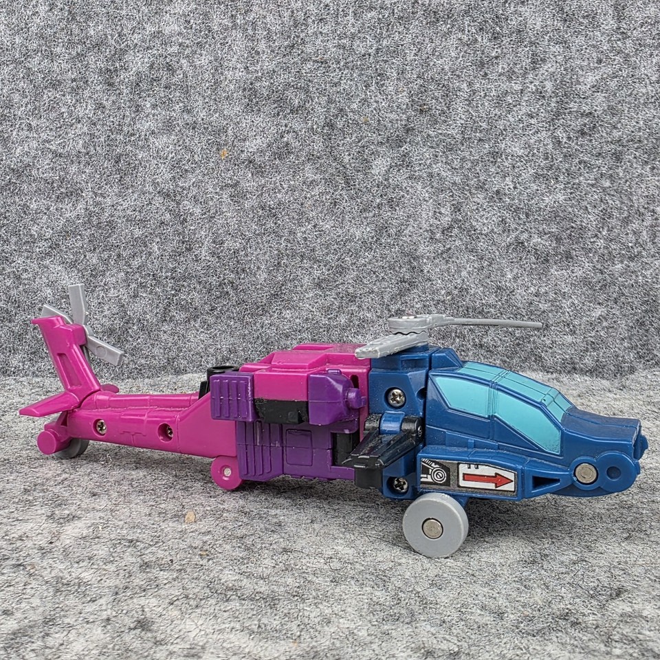 Vintage 1988 Transformers G1 Spinister Helicopter Singe & Hairsplitter ...