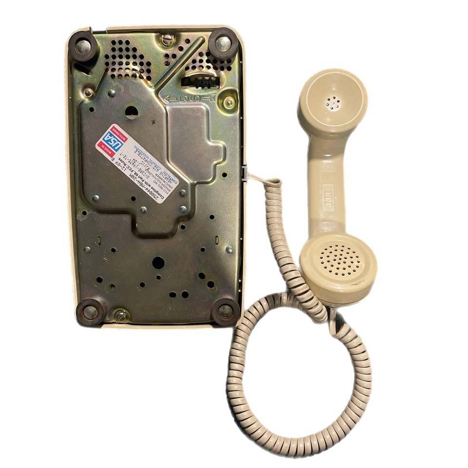 VTG ITT Beige touch tone push button Landline Telephone Retro Corded ...