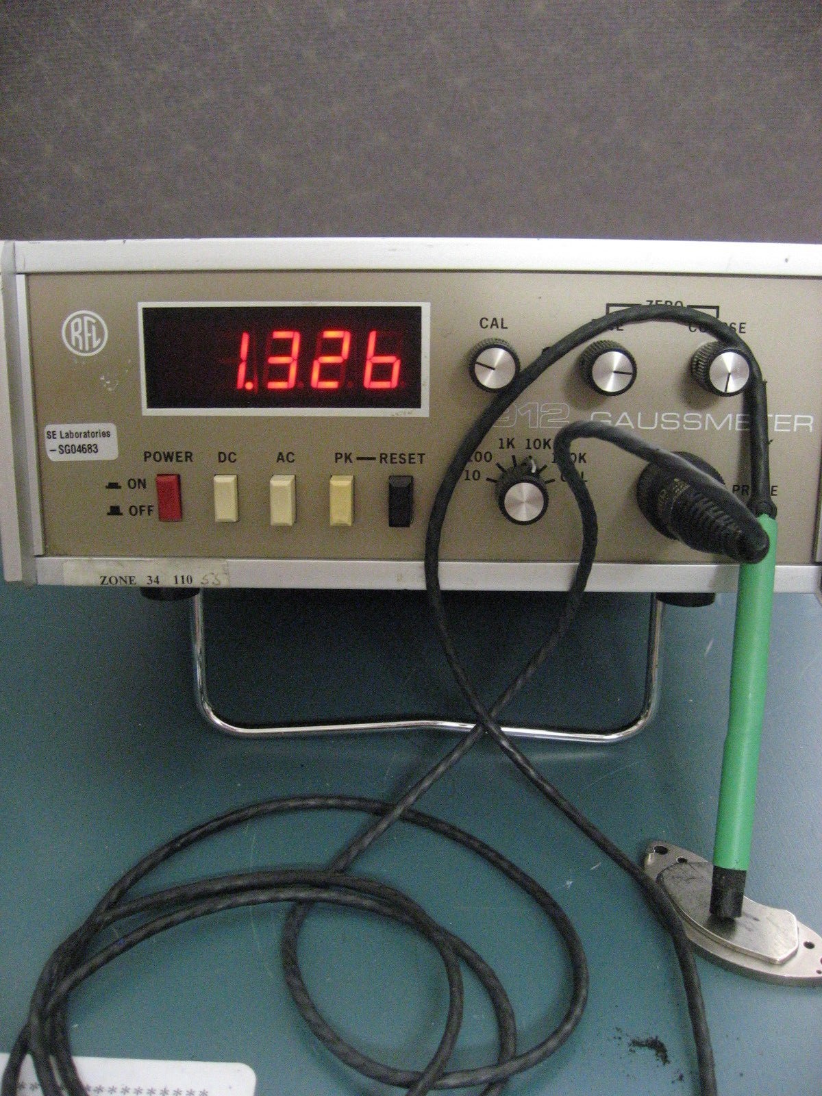 RFL 912 Gaussmeter Magnetometer and Probe WORKING! AC-DC & Peak 10mG ...