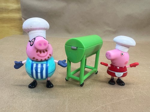 Daddy Pig CHEF Cook Pepa Pig Figures with Camper Grill Chef's Hat | eBay