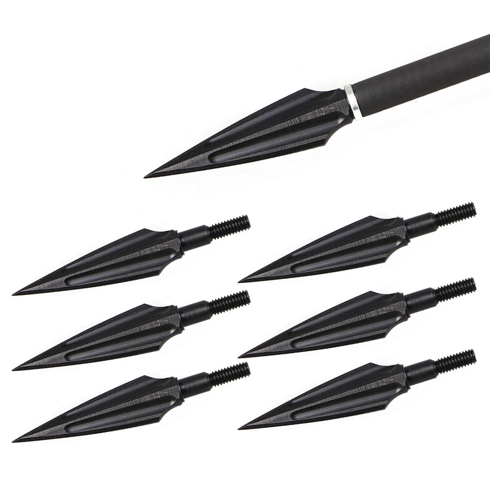 12x 150grain Broadheads Arrow Heads Archery Broad Arrows Screw Tips USA ...