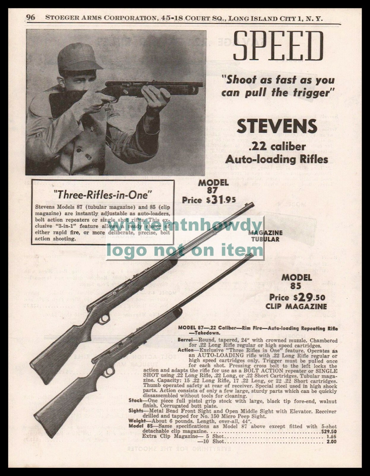Stevens 22 Rifle