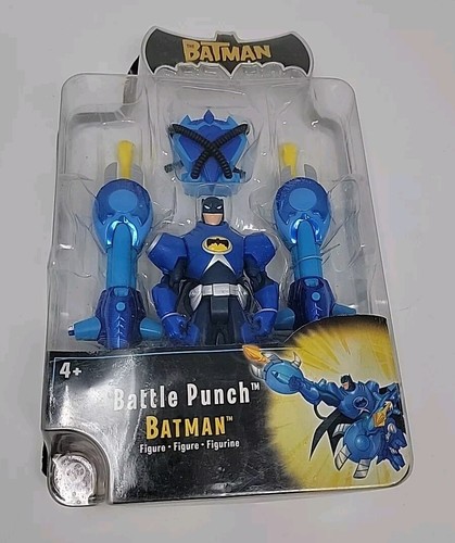2004 Mattel The Batman Deluxe BATTLE PUNCH BATMAN Figure DC WB G3429 No ...