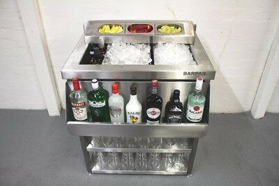 Stainless Cocktail 750mm Ice Well Station, Fully Insulated With ...