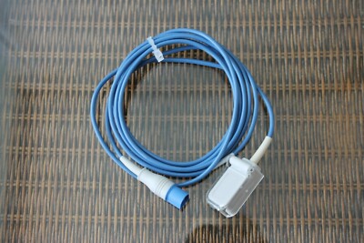 Philips M1943AL Reusable SpO2 Extension Adapter 10' Cable DB9 9 Pin to ...