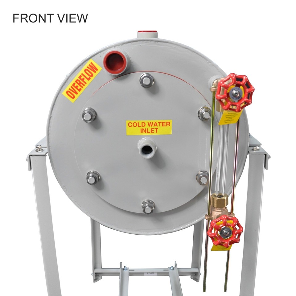 40 GALLON STAINLESS STEEL BOILER CONDENSATE RETURN TANK COMPLETE SET ...