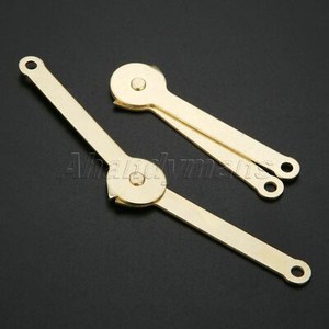 2/10pc Gold Jewelry Box Lid Support Hinges Furniture Cabinet Wardrobe ...