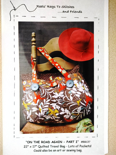 Reets' Rags To Stitches Pattern 137 On Road Again Tote Bag Purse ...