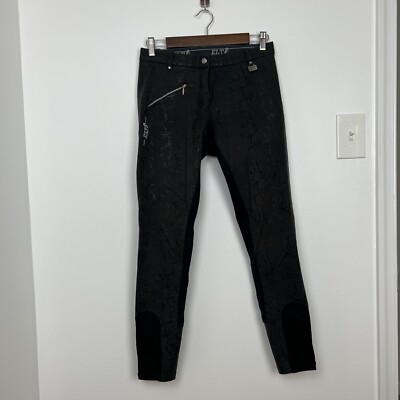 ELT Anthracite Gray Metallic Crackle Finish Equestrian Riding Pants ...