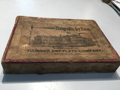 Antique Hammer Dry Plate Co. Photographic Dry Glass Plates Extra Fast ...