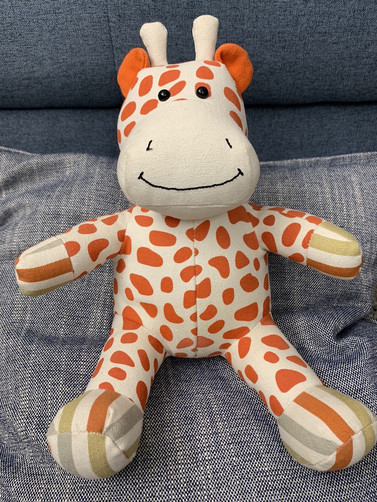 GIRAFFE Stuffie 2008 Target Plush 11” Orange Spots Canvas Plush Plushie ...