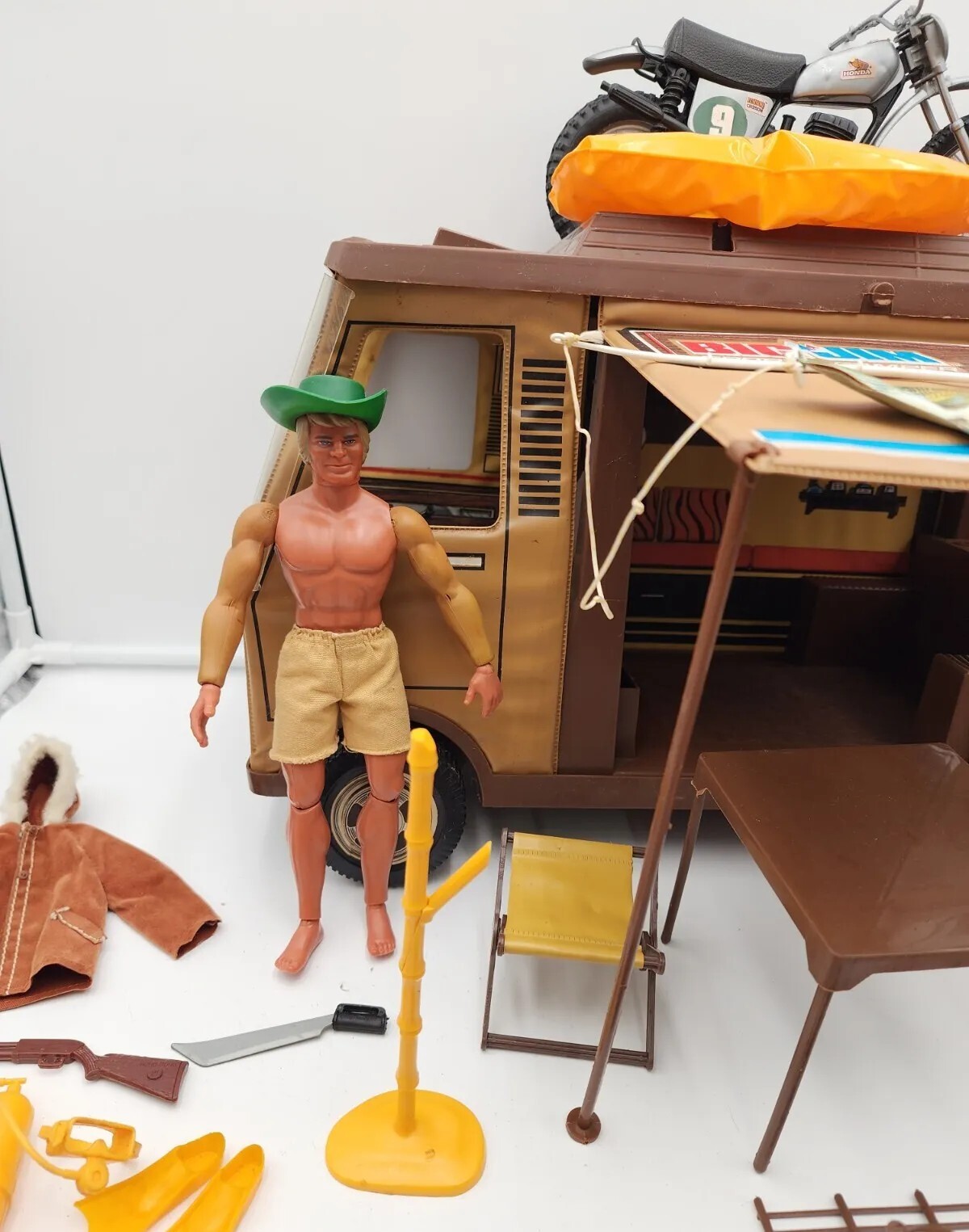 1971 Mattel Big Jim Action Figures And Accessories Lot Camper ...