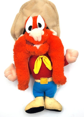 Vintage 1995 Looney Tunes YOSEMITE SAM Plush 11" Stuffed Toy Ace ...