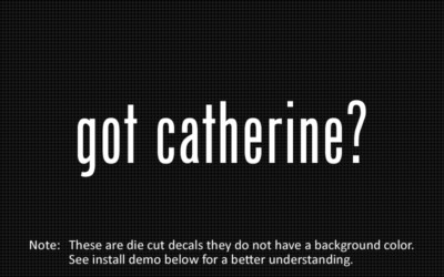 (2x) got catherine? Sticker Die Cut Decal vinyl | eBay