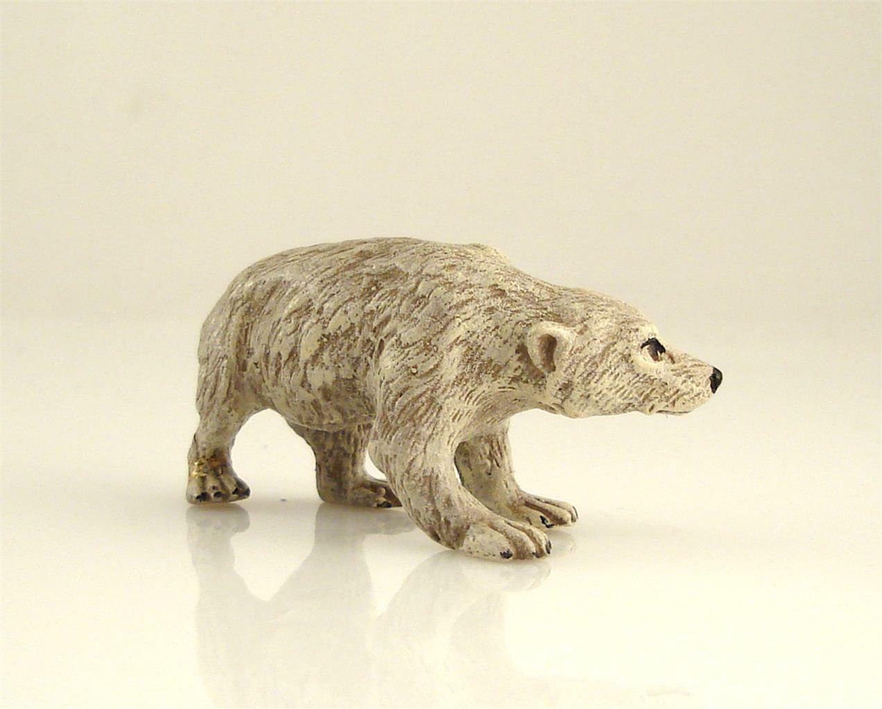 Franz Bergmann Vienna Walking POLAR BEAR Bronze Cold Painted Brass ...