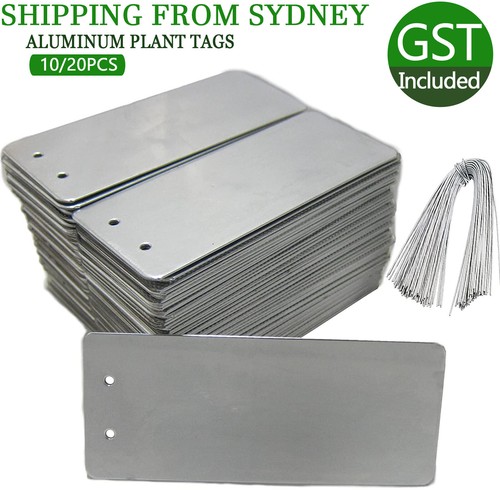 10/20pcs Aluminum Plant Label Tag Double Side Tree ID Tags Nursey ...