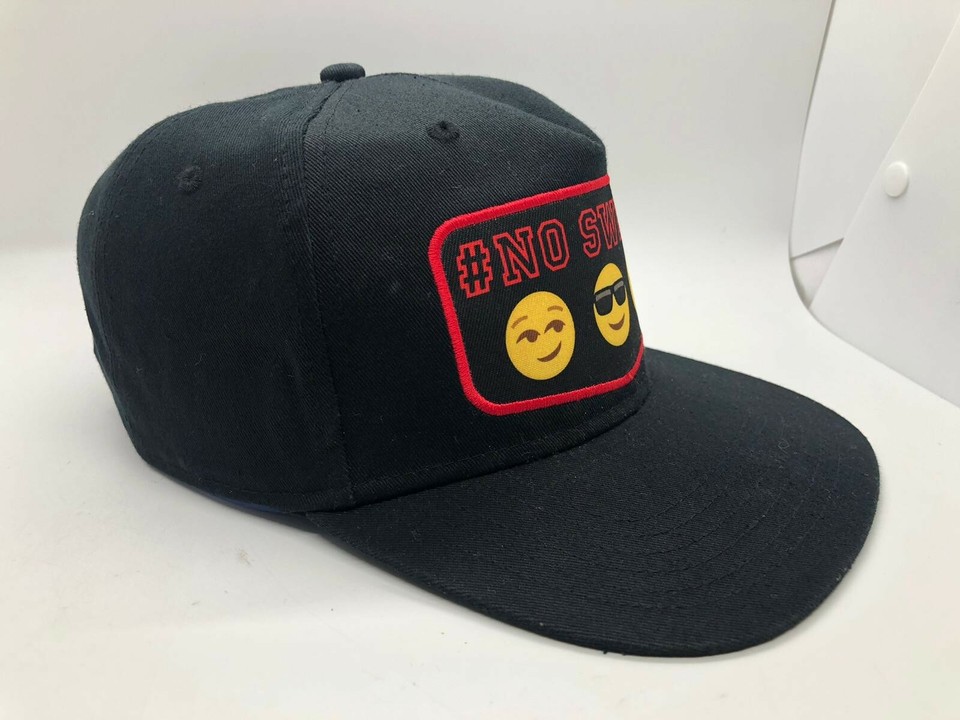 No Sweat Emojis Cap Hat Youth Snapback Black Cotton | eBay