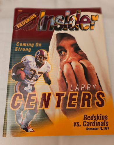 December 12, 1999 Redskins vs Cardinals Insider Football Program ...