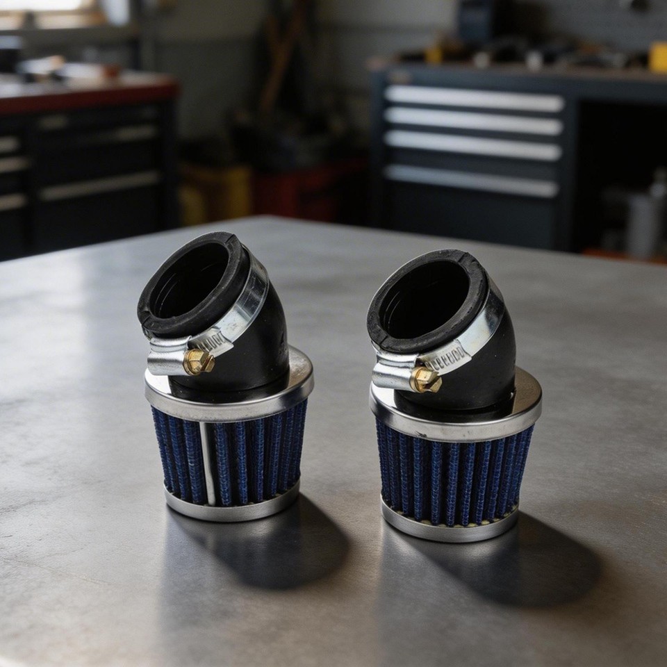 For Off-road Riding 38mm Air Filter Elbow Cone Intake Bent Rubber Tube ...