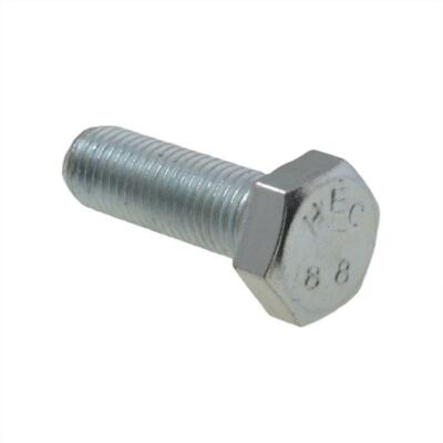 Qty 400 Metric Fine Hex Bolt M8 (8mm) x 1.00 Pitch x 30mm Zinc Class 8. ...