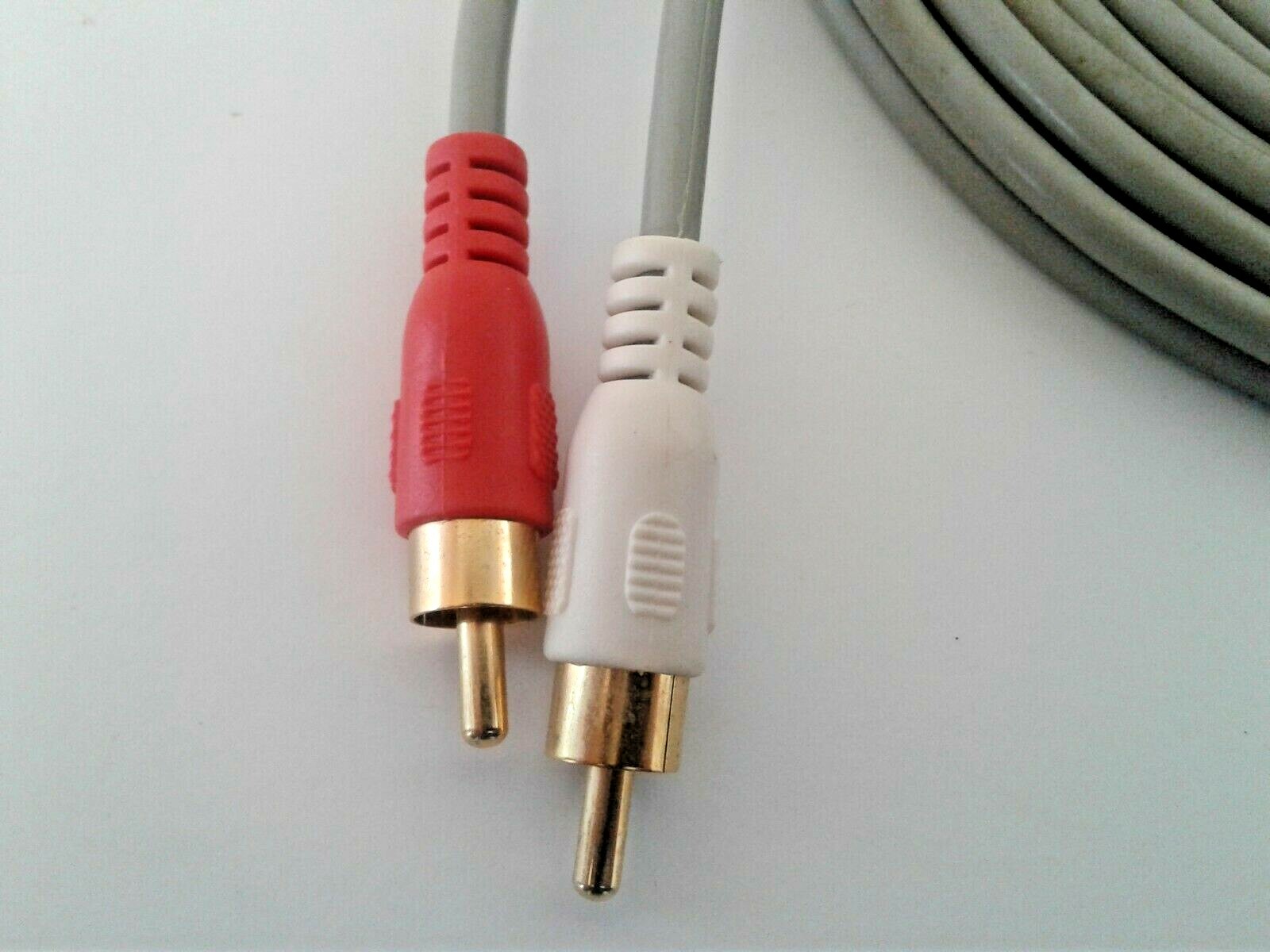 COMPONENT AUDIO CABLE 2 RCA 10 FT RED AND WHITE HDTV DVD VCR | eBay