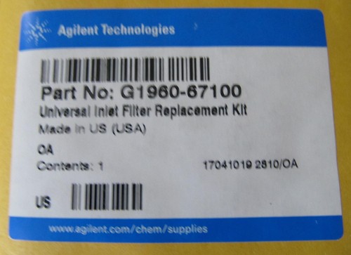 G1960-67100 Universal Inlet Filter Replacement Kit, Agilent ...