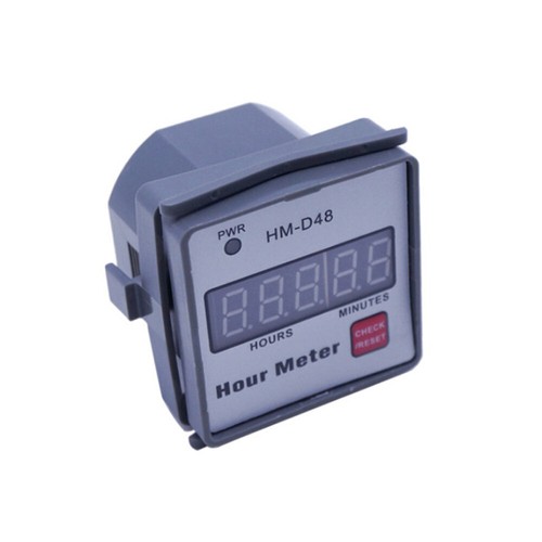 New HM-D48 Hour Meter Digital Hourmeter 0‑999.99h Guide Rail Timer ...