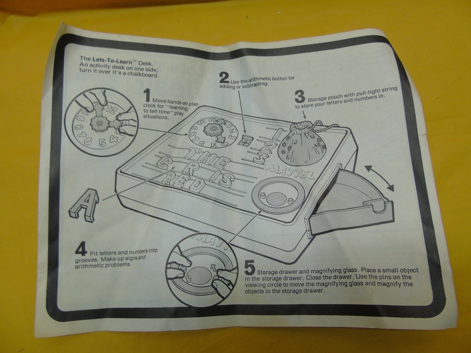 Mattel PreSchool Lots to Learn Desk. Complete with box and instruction ...