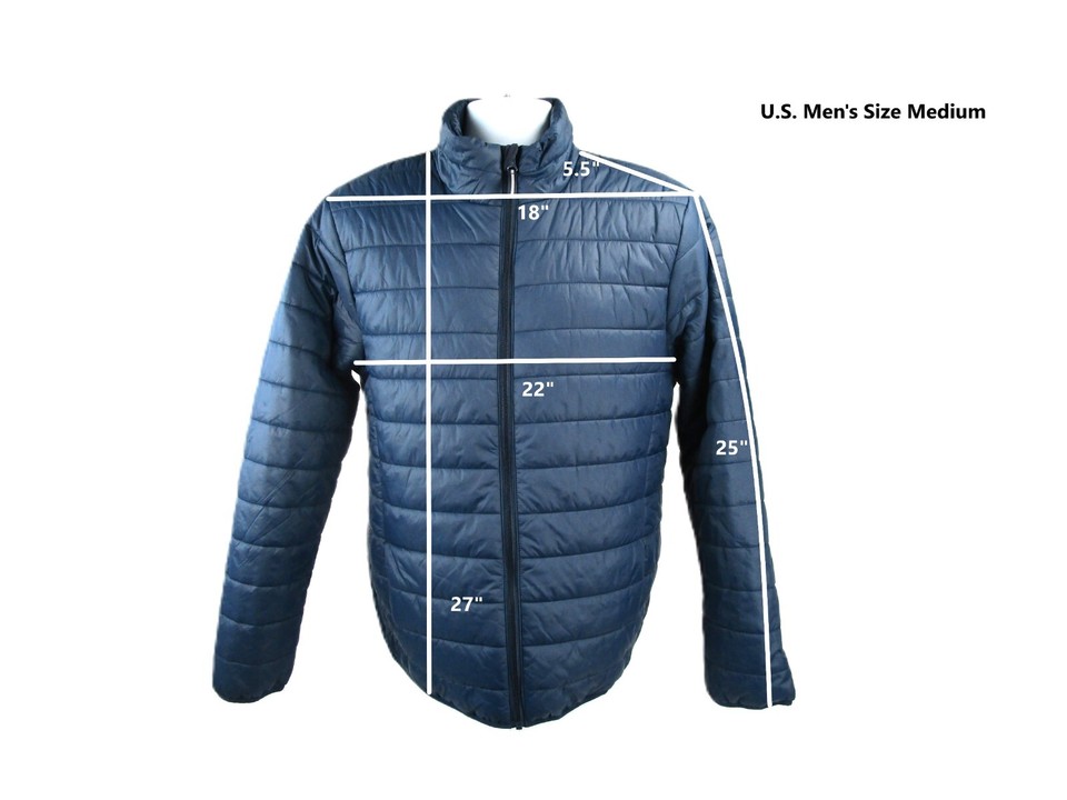 Goodfellow & Co Men's Blue LIGHTWEIGHT Puffer Jacket, Packable & Water ...