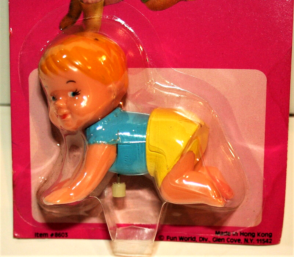 Vtg Fun-World Wind-Up Come To Mama Baby Plastic Collectors Toy New NOS ...