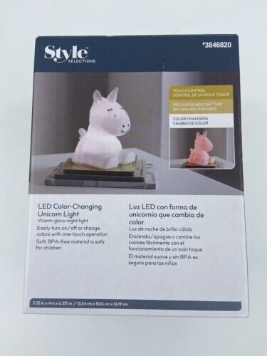 Style Selections LED Color-Changing Unicorn Light new | eBay