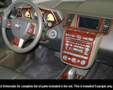 DASH TRIM AUTO KIT NISSAN MURANO FITS 2003-2005 NEW STYLE WOOD ALUMIN ...