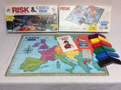 Parker Brothers Risk and & Castle Risk Board Game European World ...