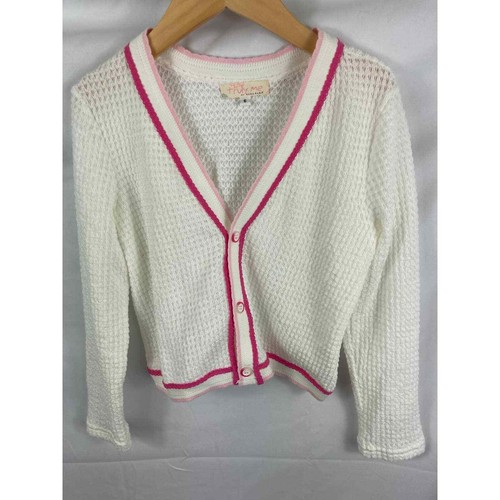 NWOT Truly Me by Sara Sara button front waffle knit cardigan 6 | eBay