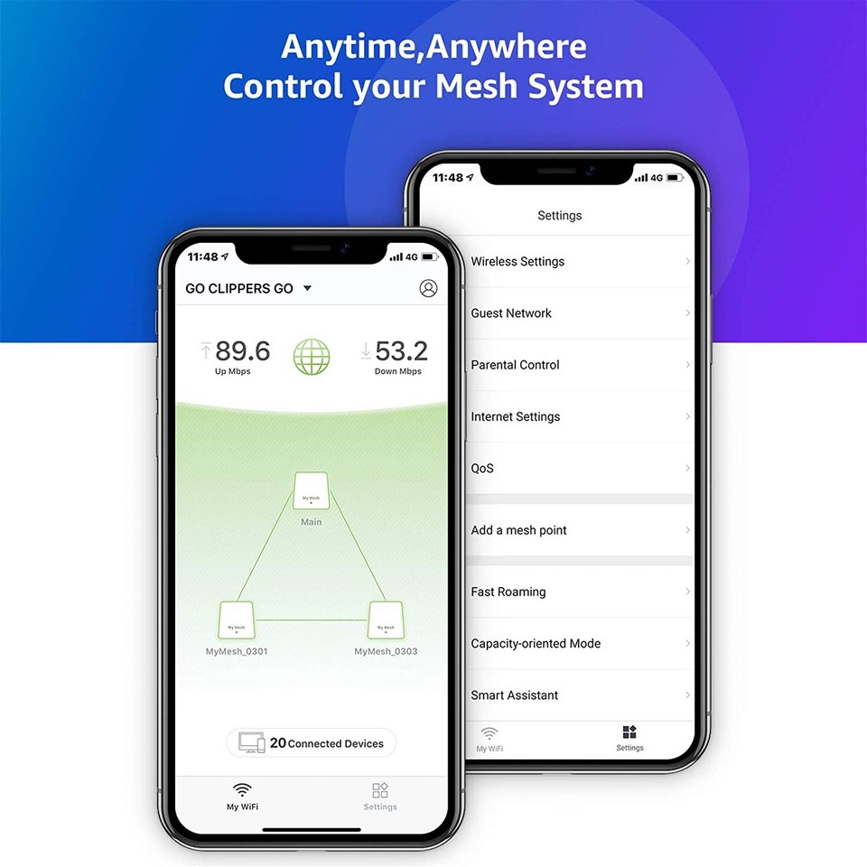 Meshforce M1 Whole Home Mesh WiFi System (1 Pack) Dual Band Wireless ...