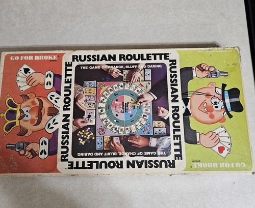 Vintage Selchow & Righter Russian Roulette Family Board Game. Condition ...
