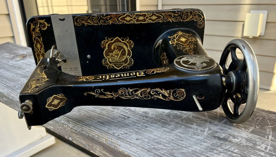 Antique Domestic Vibrating Shuttle Sewing Machine Buffalo NY | eBay