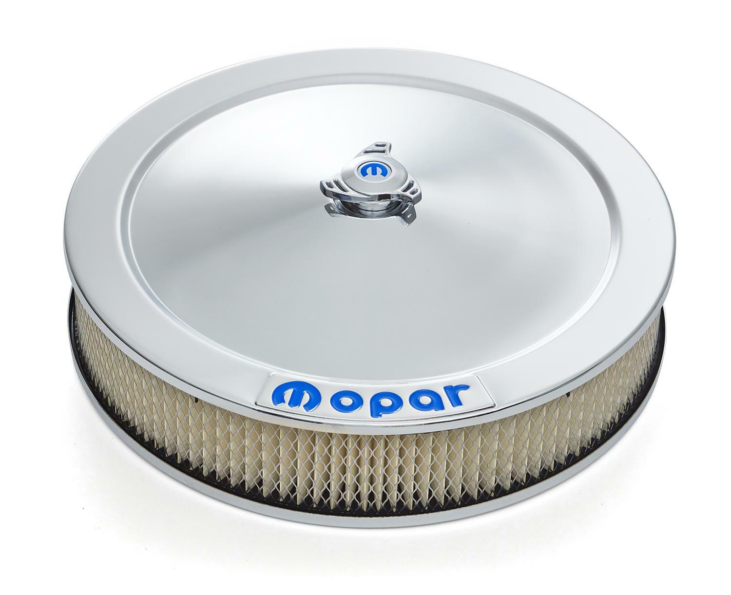 FITS SB MOPAR PERFORMANCE CHROME STEEL AIR CLEANER 14X3" 383 400 413 ...